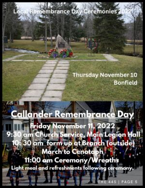 The 445 - November 2022 Remembrance Edition - Royal Canadian Legion ...