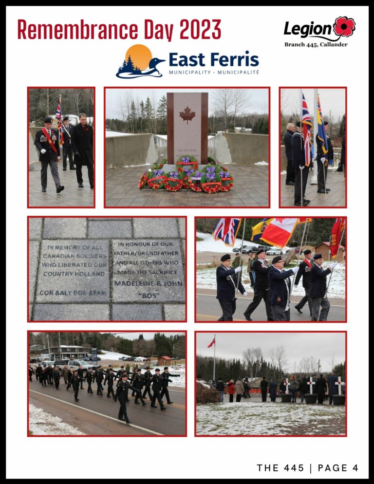 Branch 445 Bulletin - December 2023 - Royal Canadian Legion Callander ...